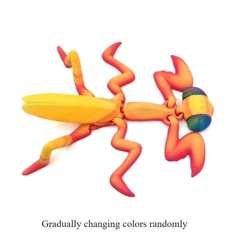 Hot Selling 3D-printed Multi-color Animal Mantis Model With Movable ...