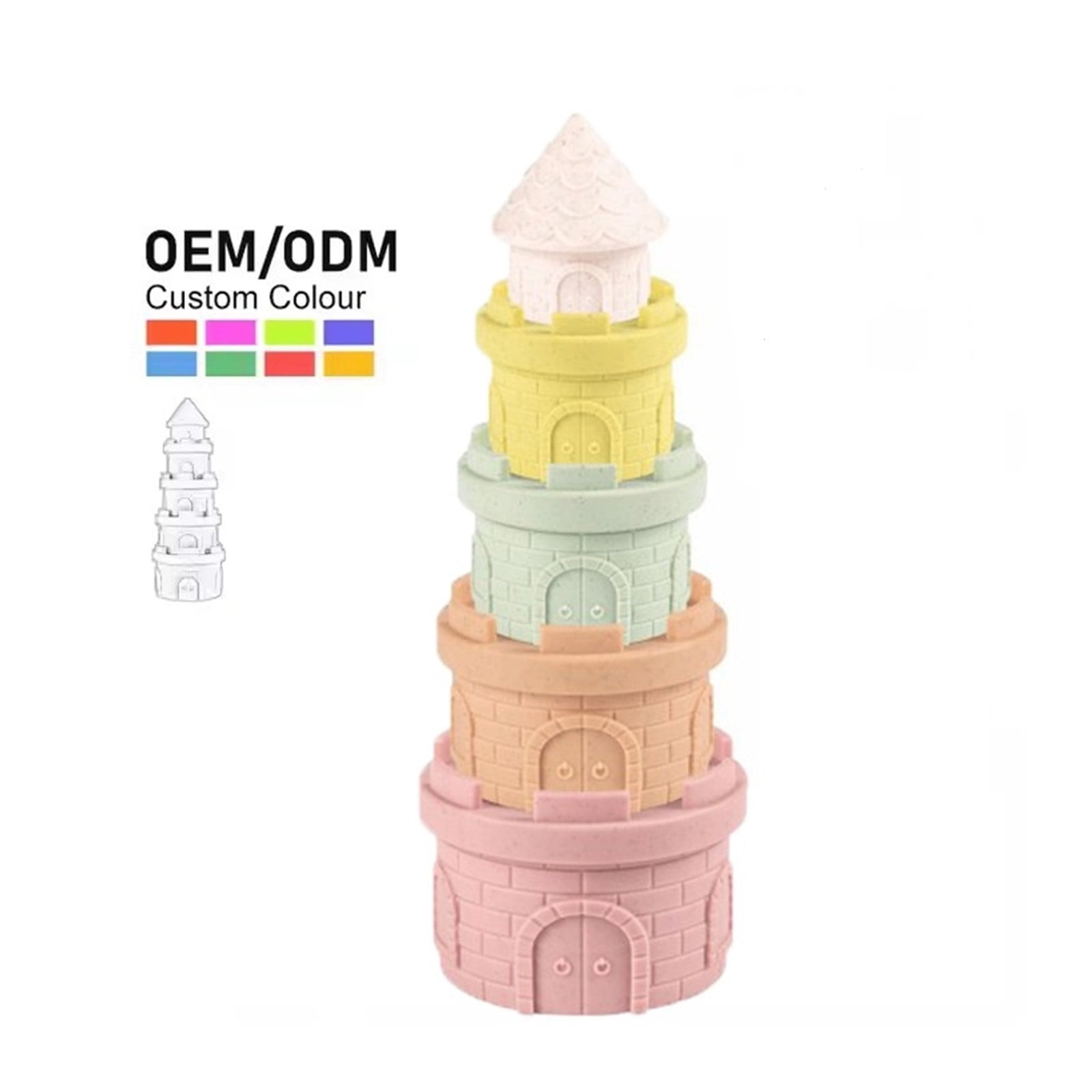 Hot Selling BPA Free Silicone Soft Castles Building Blocks Educational ...