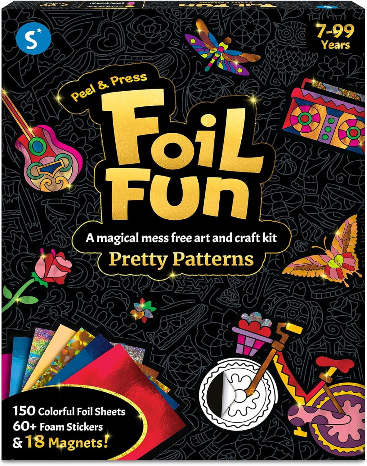 Hot Selling Foil Fun - Pretty Patterns: 18 DIY Magnets, Mess-Free Foil ...