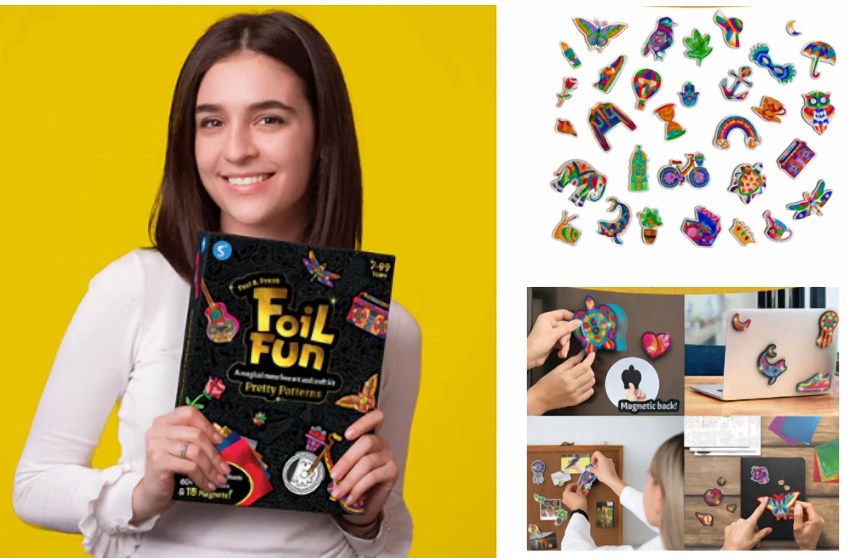 Hot Selling Foil Fun: Pretty Patterns | No-Mess Art Kit (Ages 7+), Ideal Birthday & Festival ...