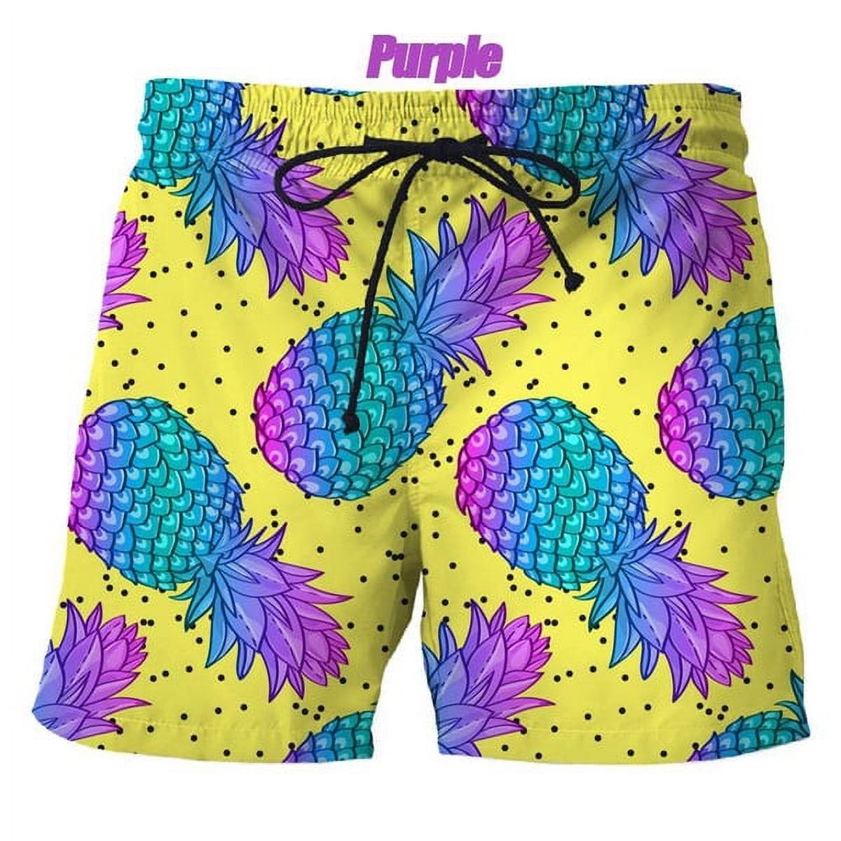 Hot Selling Fruit Pineapple 3D Printing Men's Shorts New Casual Shorts ...