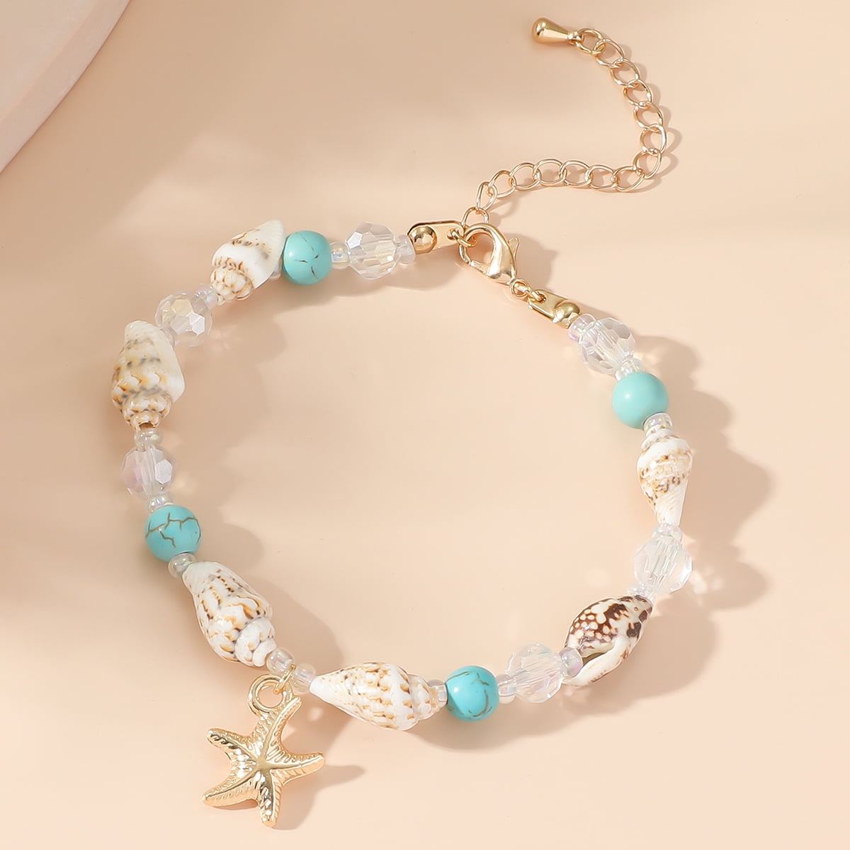 Hot-Selling Natural Turquoise Bead Bracelet - Nautical Beach-Themed ...