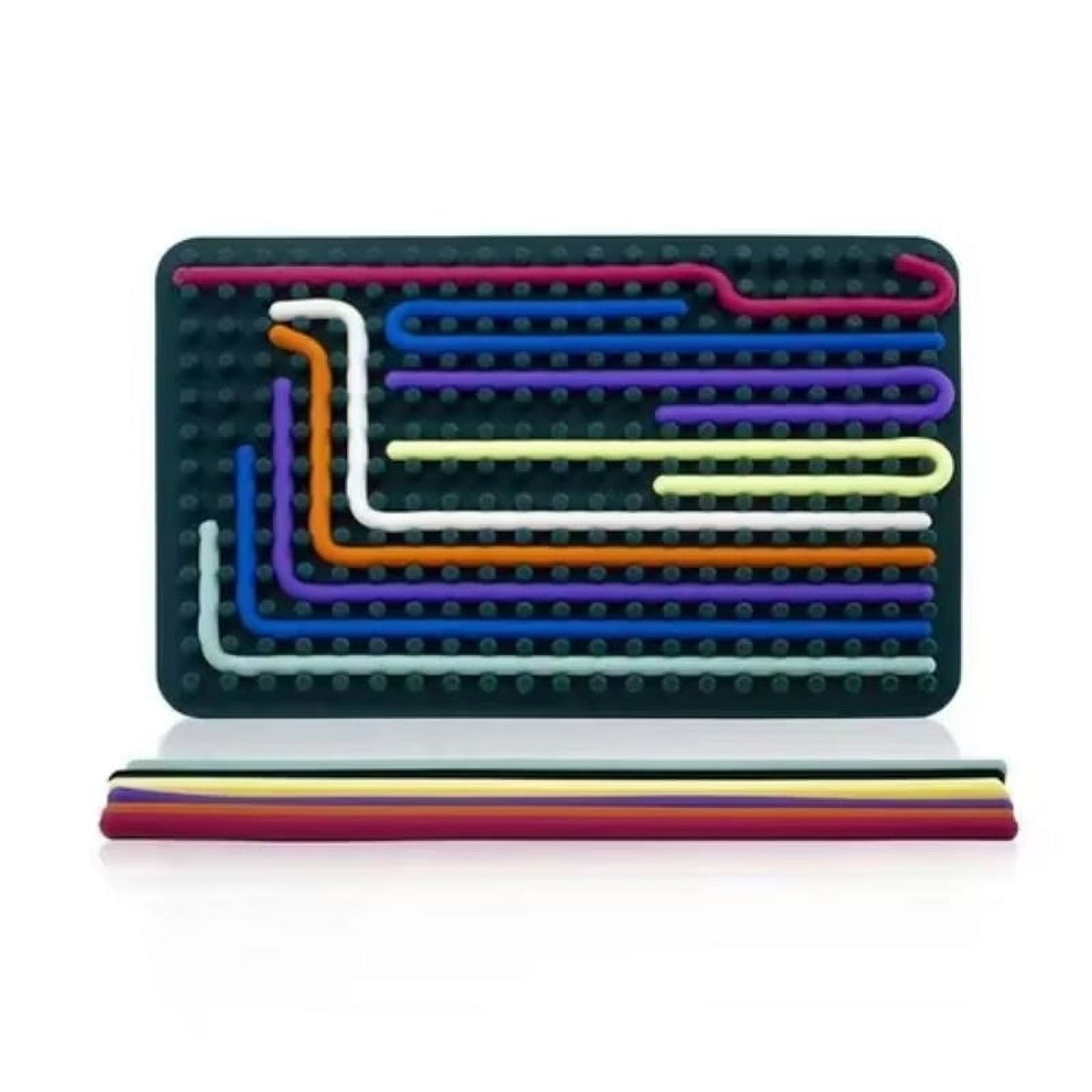 Hot Sensory Activity Board Fidget Toy Silicone 2 in1 Double-Sided ...