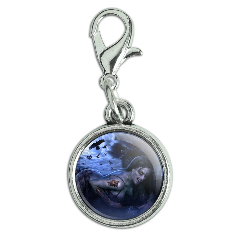 Hot Sexy Undead Dead Zombie Antiqued Bracelet Pendant Zipper Pull Charm ...