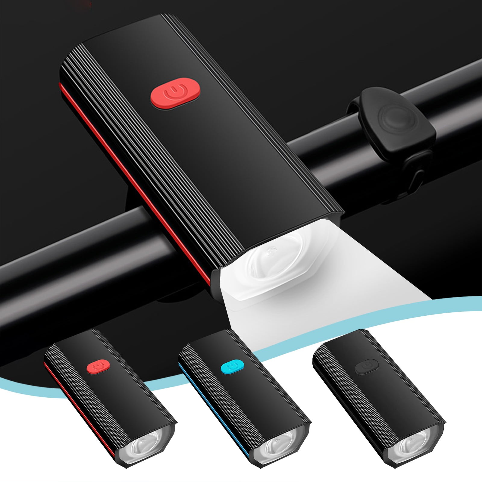 Hot Shop, Flashlight with Horn, Led Light, Strong Beam, Youth Riding ...