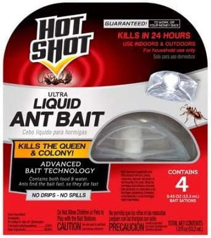 Spectrum Diversified Hot Shot Ant Bait Stations, Liquid, 4 Count ...