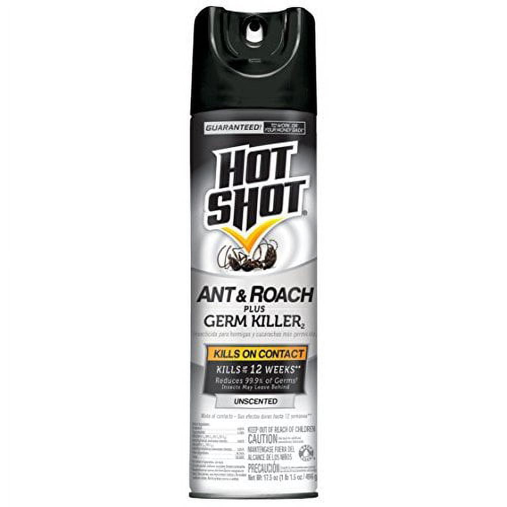 Hot Shot Ant & Roach Plus Germ Killer2 (Unscented Aerosol) (HG-96300 ...