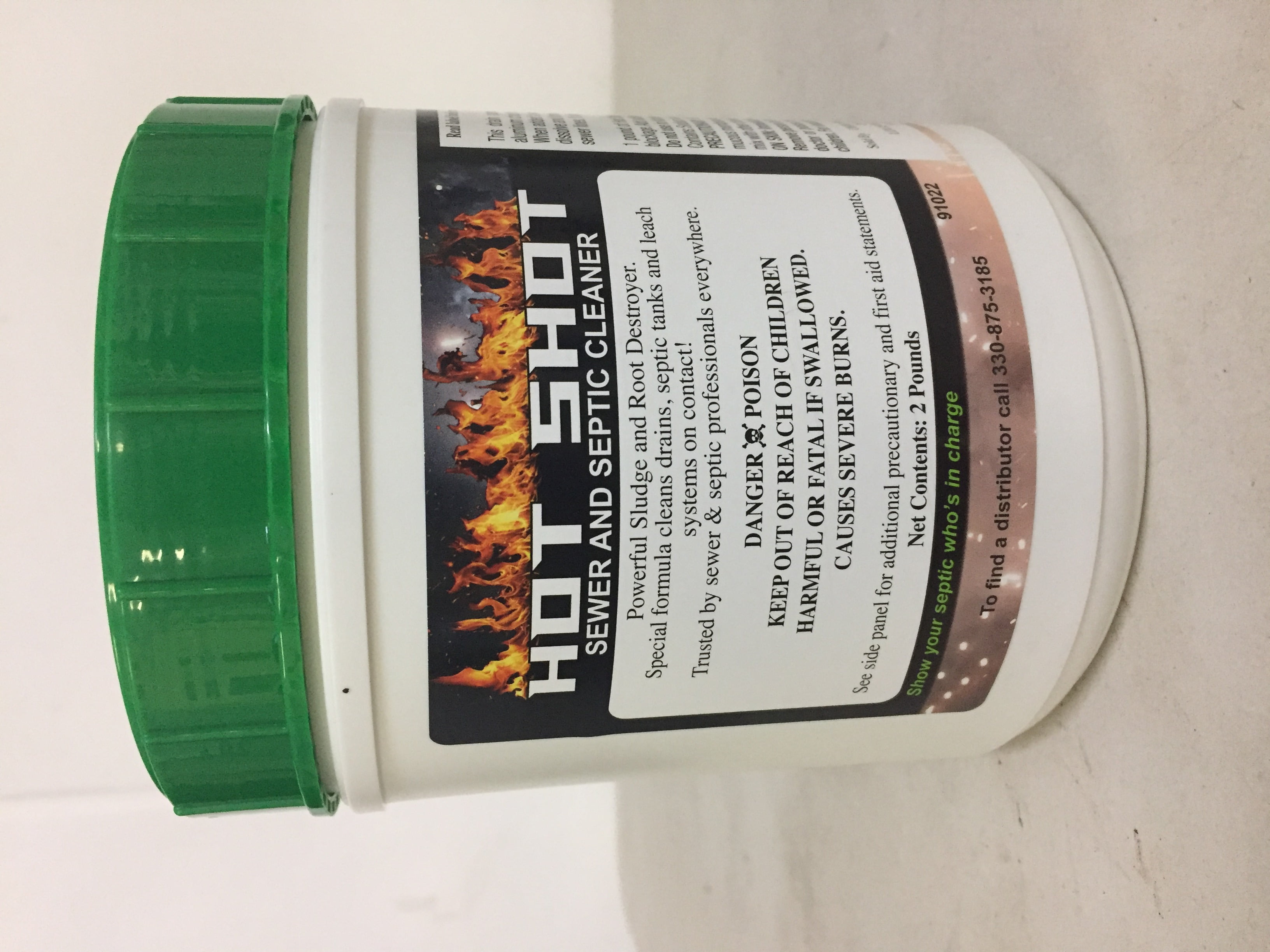 Hot Shot Drain Cleaner & Root Destroyer - Two Pound Container - Sewers ...