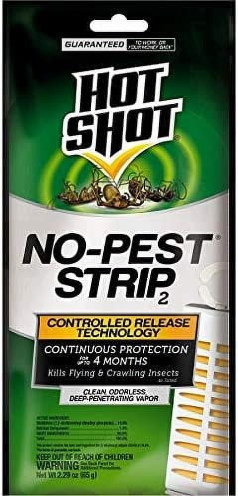 Hot Shot No-Pest Strip 2, Kills Flying & Crawling Insects Indoors, 2.29 ...