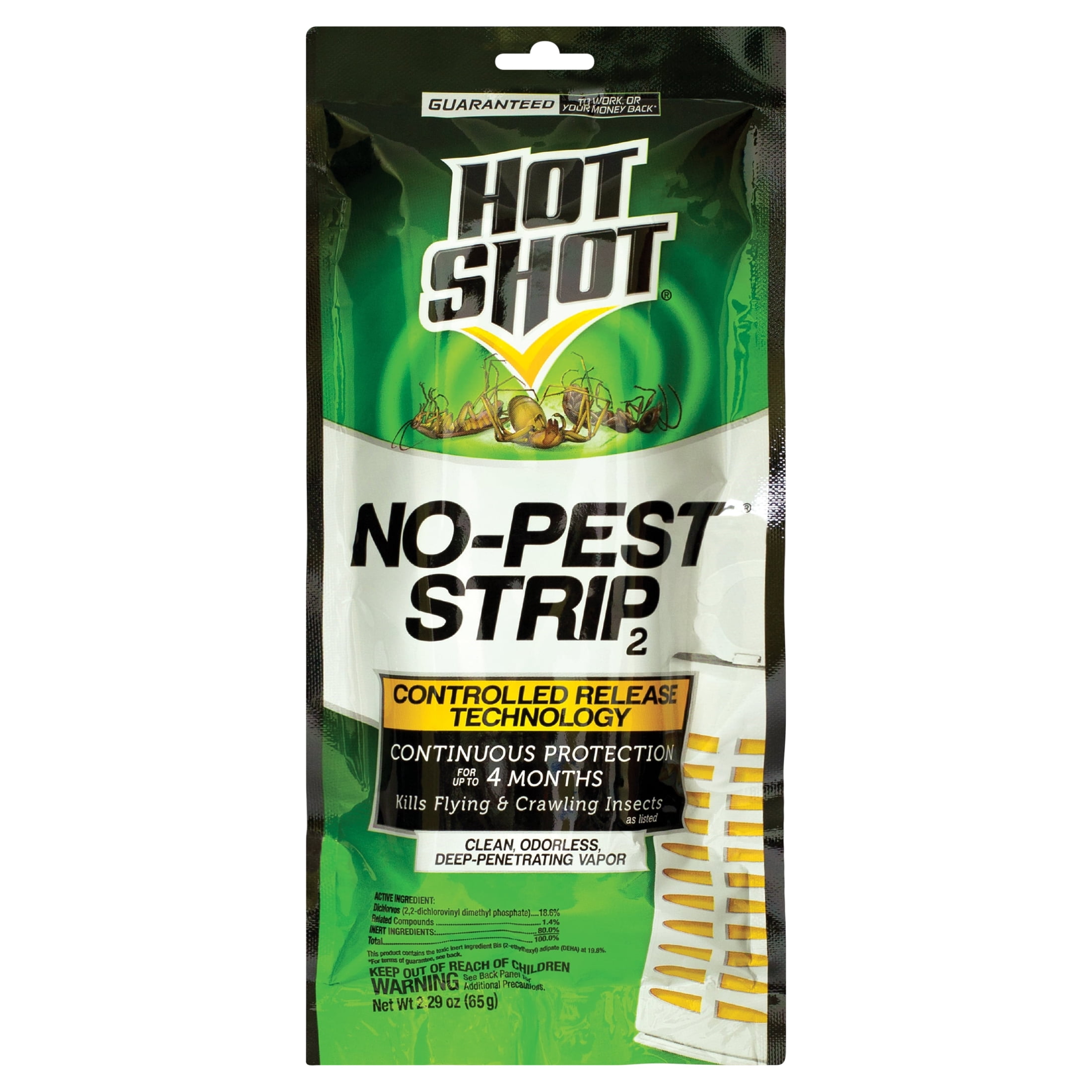 Hot Shot No Pest Strip Unscented Hanging Vapor Insect Repellent (4 PACK ...