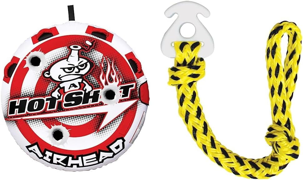 Hot Shot Towable 1-2 Rider Tube for Boating and Water Sports, Double ...