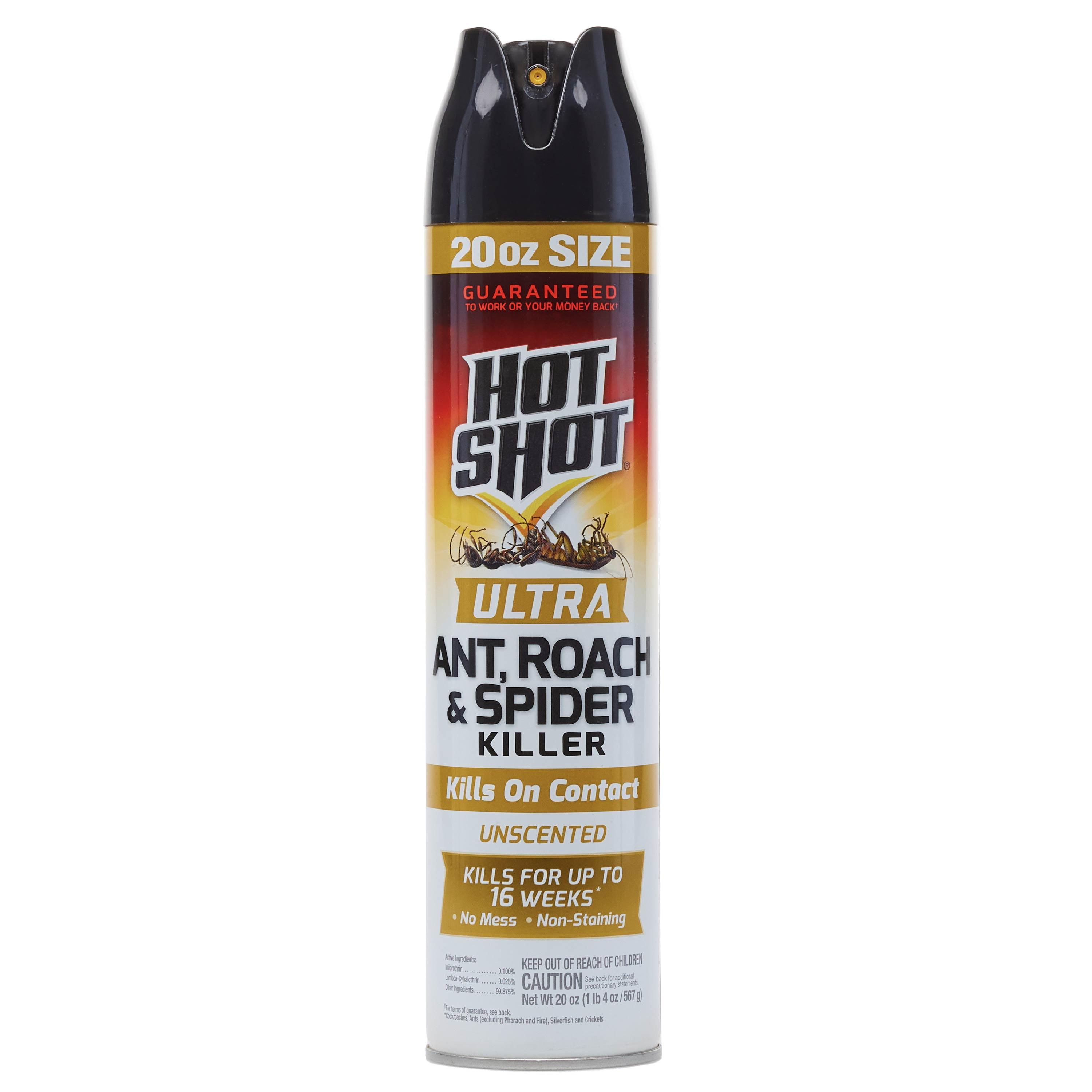 Hot Shot Ultra Ant, Roach & Spider Killer, Unscented Aerosol Formula ...
