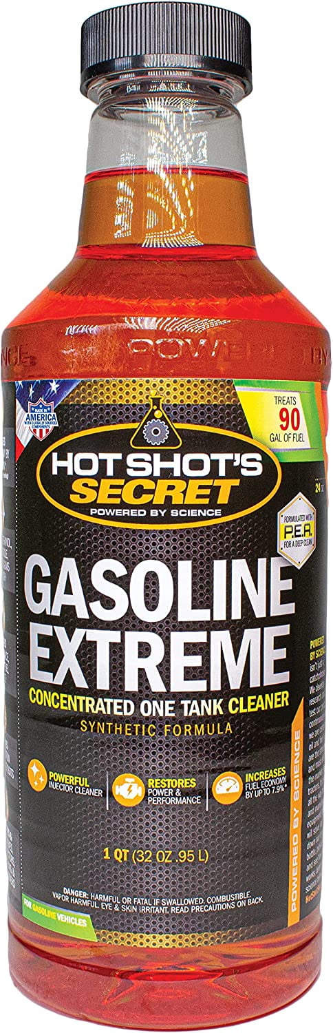 Hot Shots GE32Z 32oz Gasoline Extreme, Fuel Additive & Injector Cleaner ...