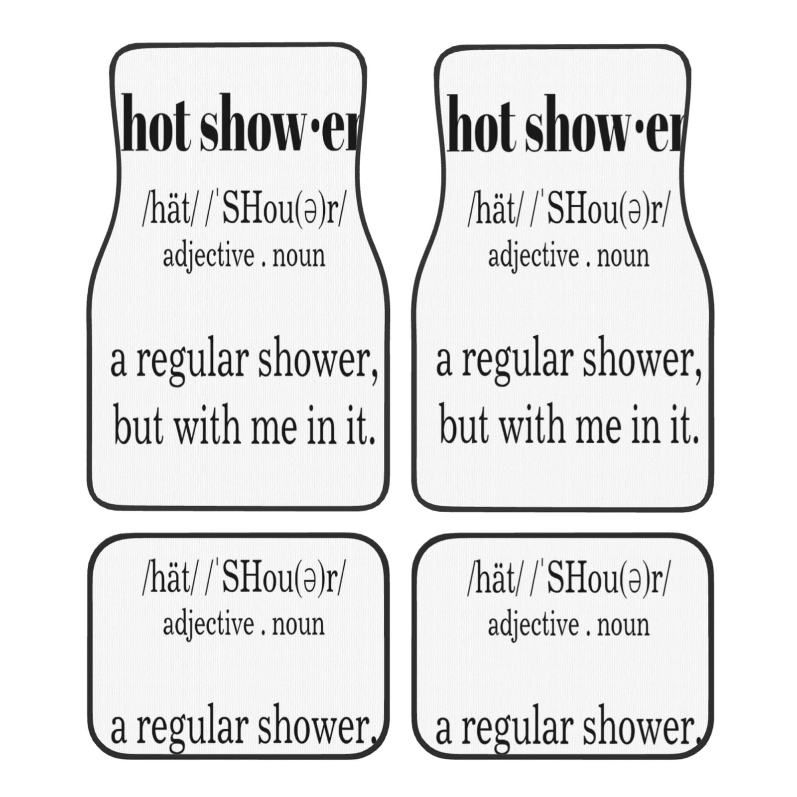 Hot Shower Funny Definition Floor Car Mat Universal Fit Car Floor Mats ...