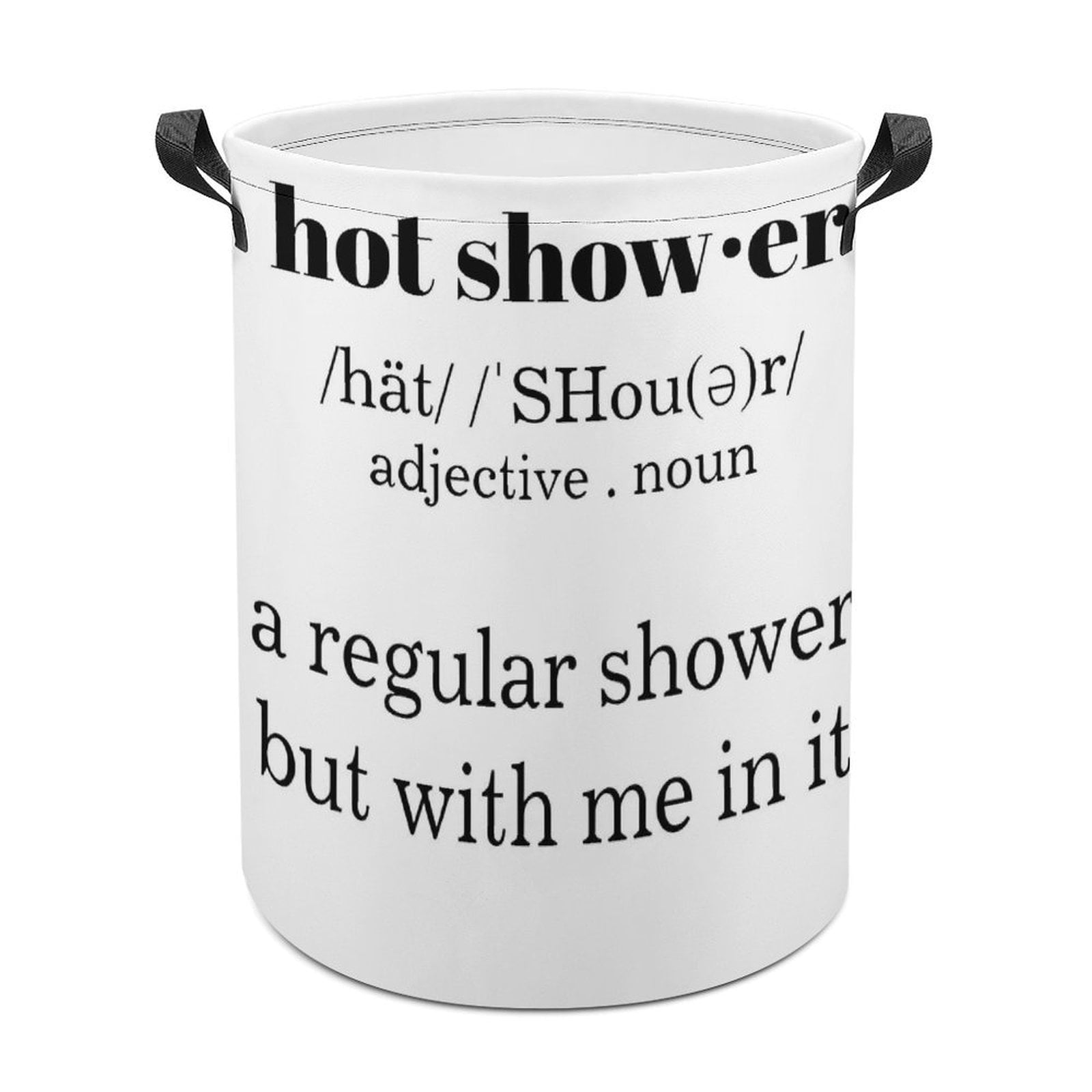 Hot Shower Funny Definition Large Dirty Clothes Hamper Foldable Laundry ...