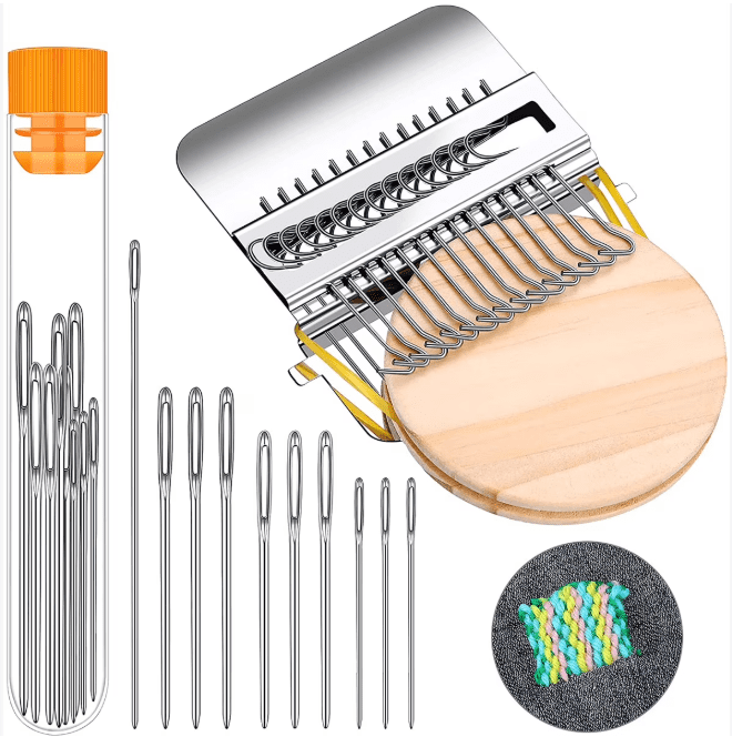 Hot!Small Weaving Loom Kit Mini Loom Type Weave Tool Beginners Quickly ...