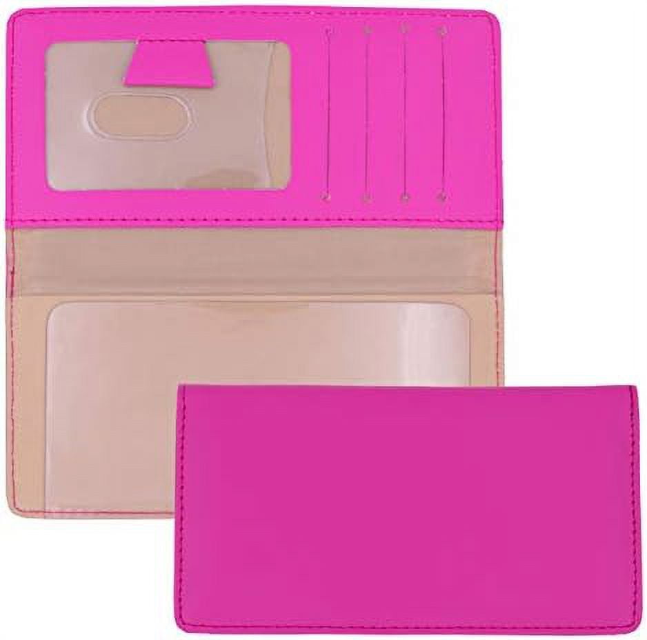 Smooth Leather Checkbook Cover for Top Tear Personal Checks - Walmart.com