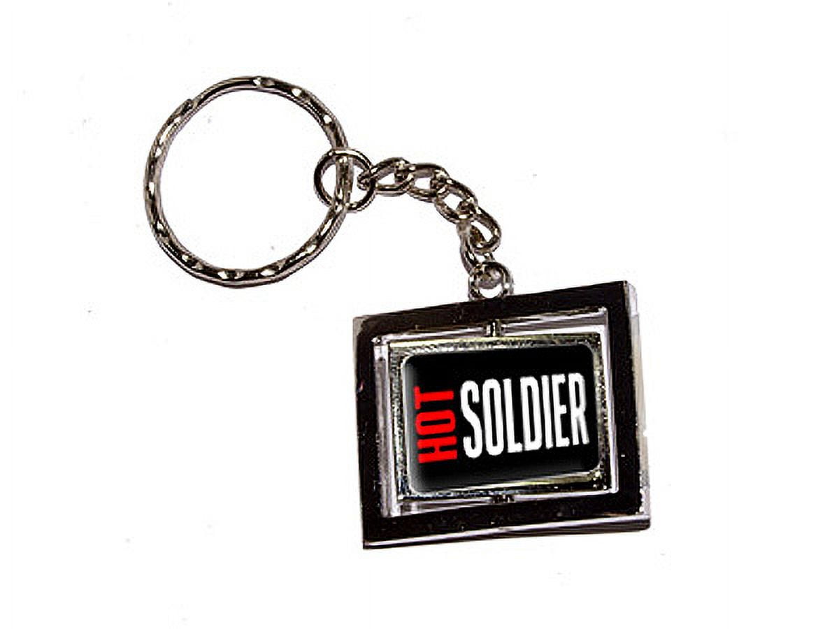 Hot Soldier Spinning Rectangle Keychain - Walmart.com