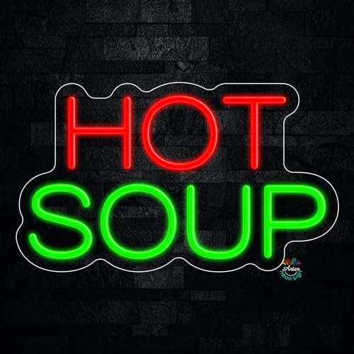 Hot Soup LED Neon Sign 17"L x 10"H #32387 - Walmart.com