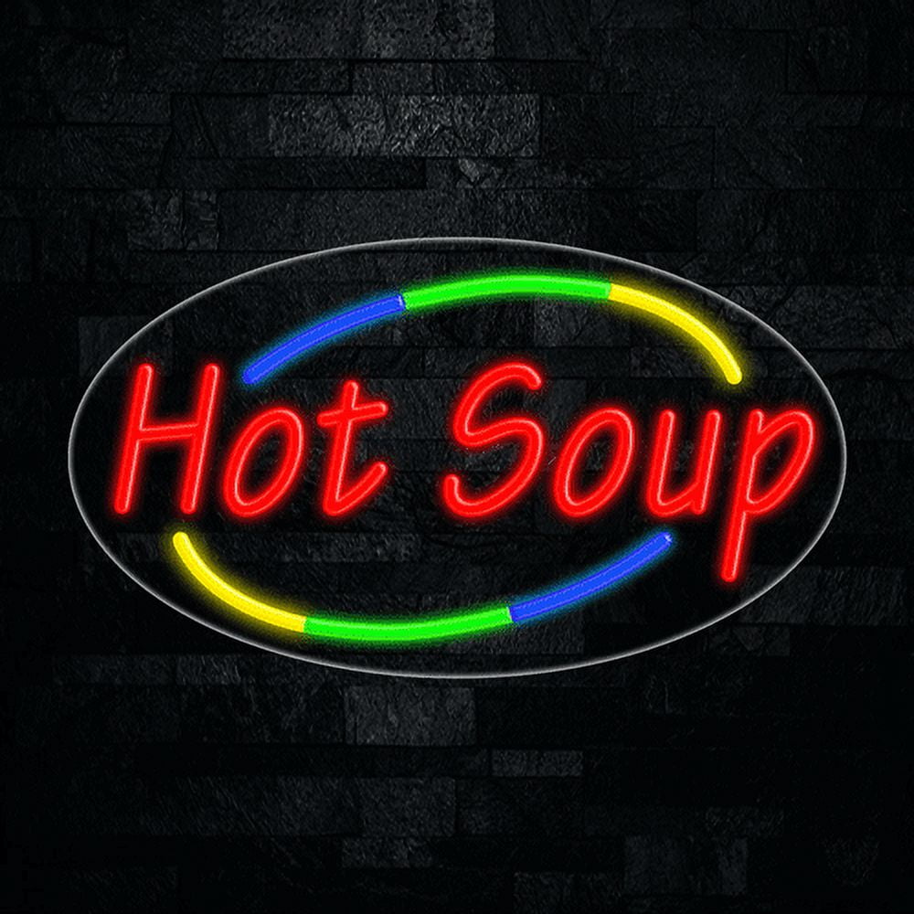 Hot Soup LED Neon Sign 28"L x 16"H #34478 - Walmart.com