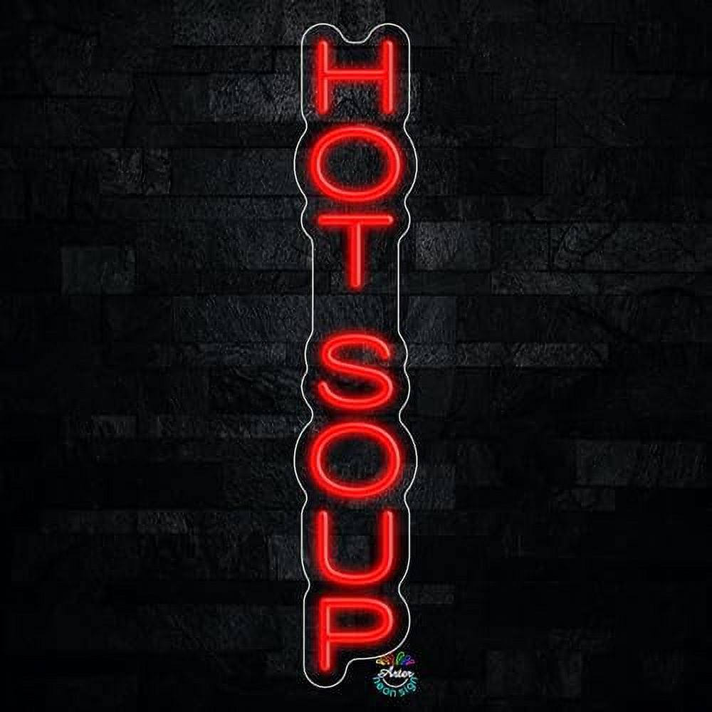 Hot Soup LED Neon Sign 5"L x 27"H #32389 - Walmart.com