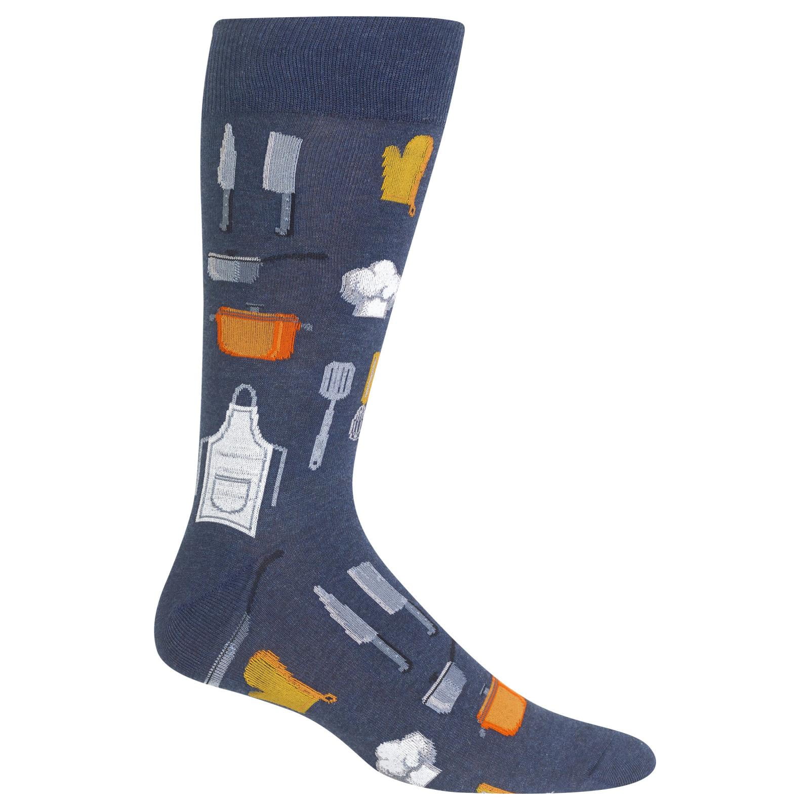 Hot Sox Mens Chef Crew Socks - Walmart.com