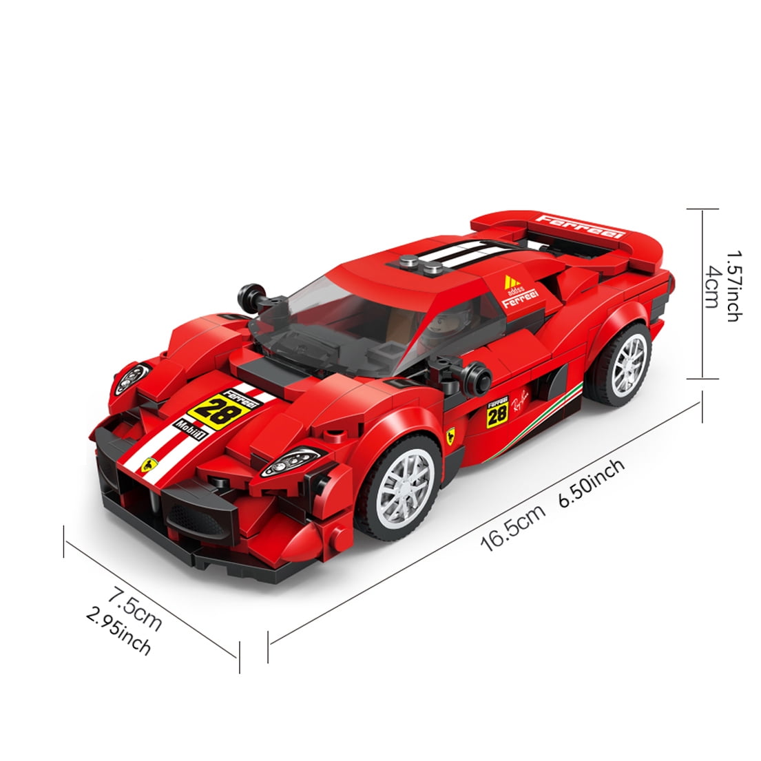 Hot Speed Champions Classic Rally Racer Vehicle Building Block F1 ...