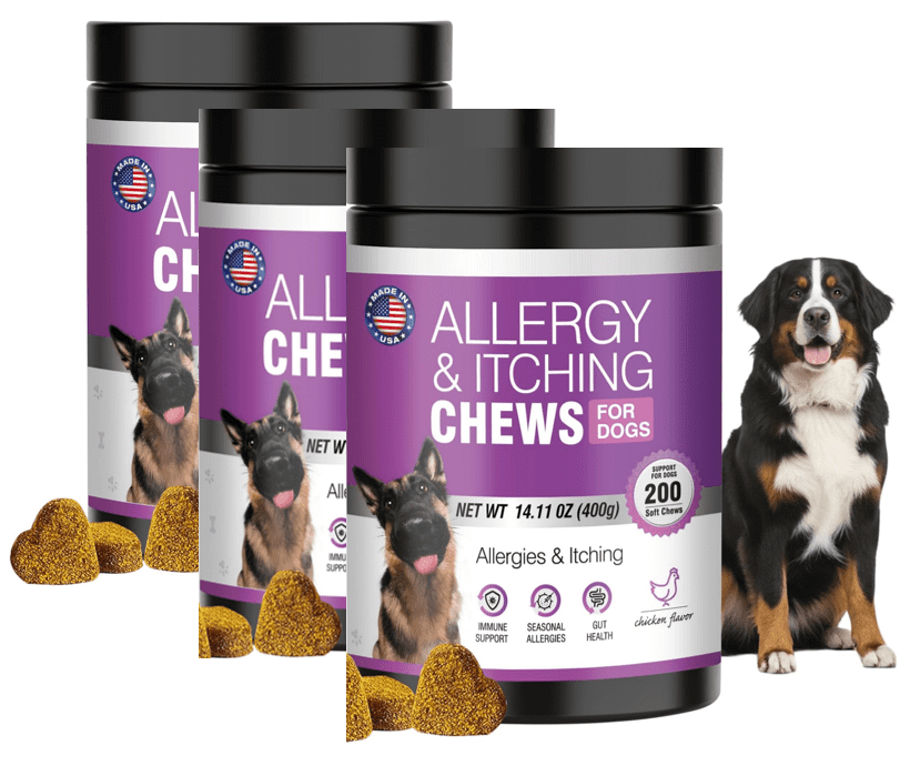 Hot Spot & Itch Relief Dog Chews 200PCs - Dog and Itching Skin Relief ...