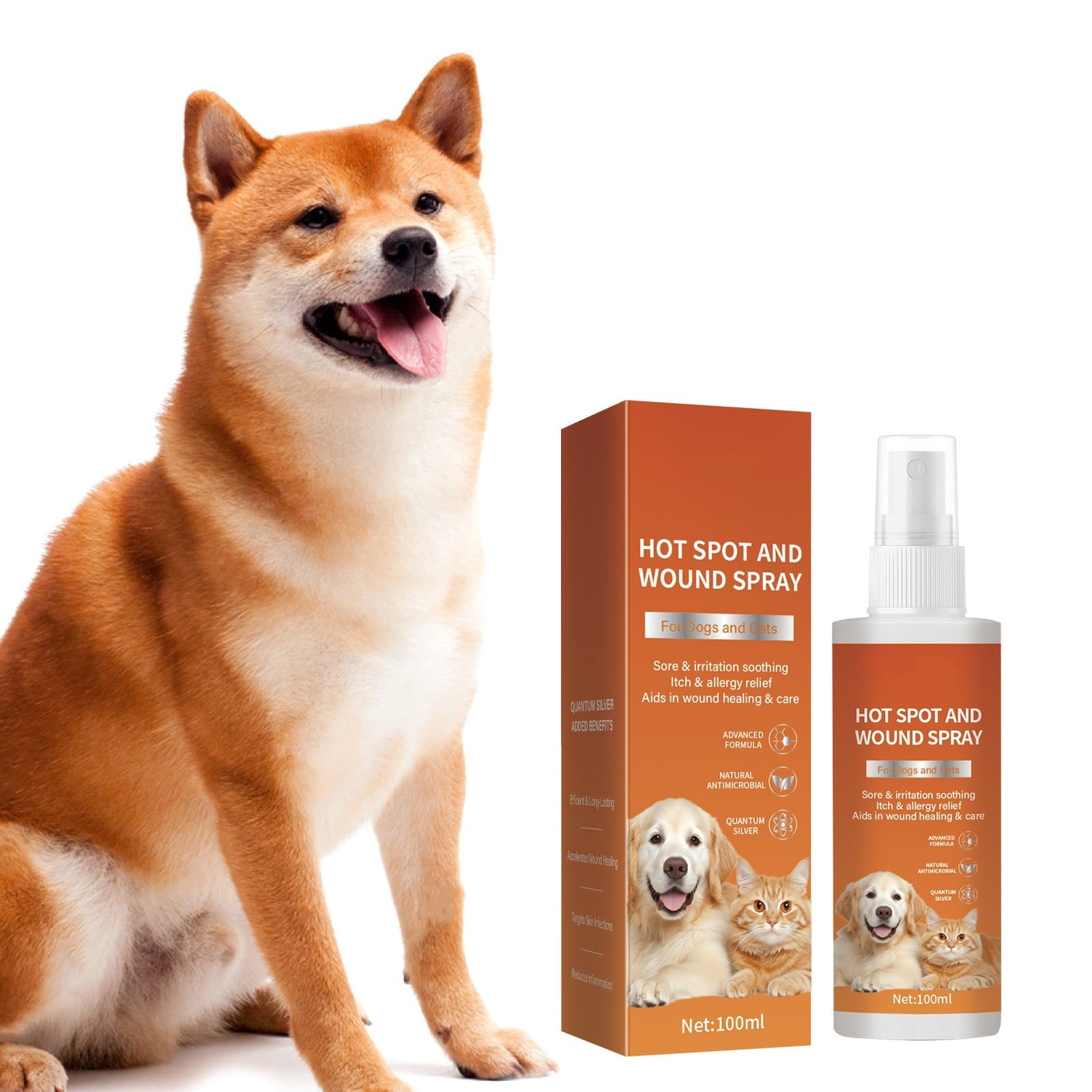 Hot Spot Spray for Dogs, Upgraded Pipot Skin Spray for Dogs, Itch ...