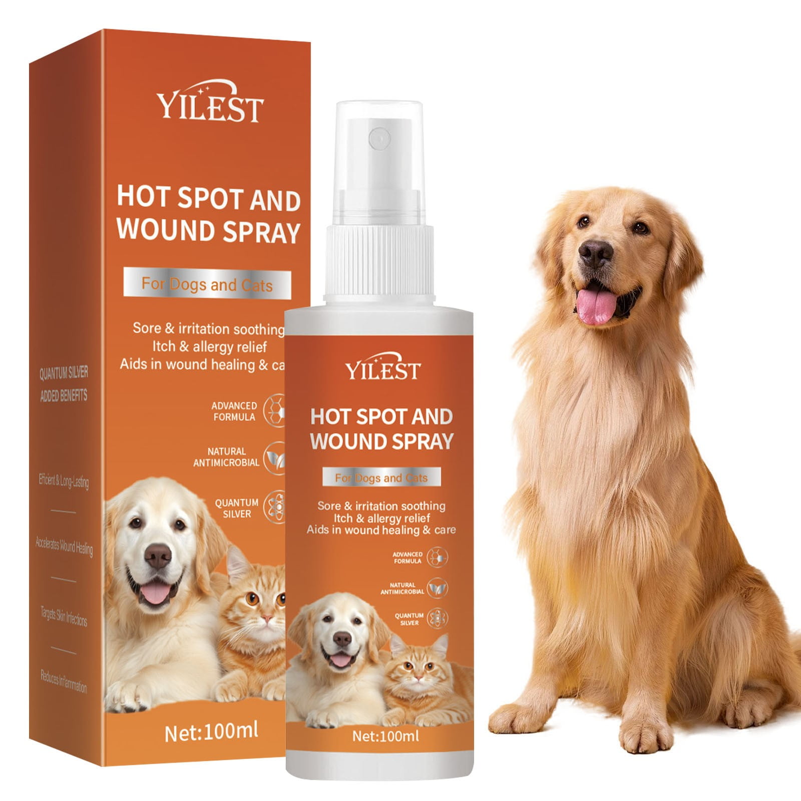 Hot Spot Treatment for Dogs,Hot Spot Spray for Dogs,Upgraded Pipot Skin ...