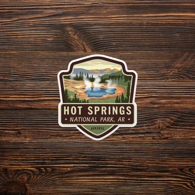 Hot Springs National Park Ar Retro Decal Sticker For Explorers ...