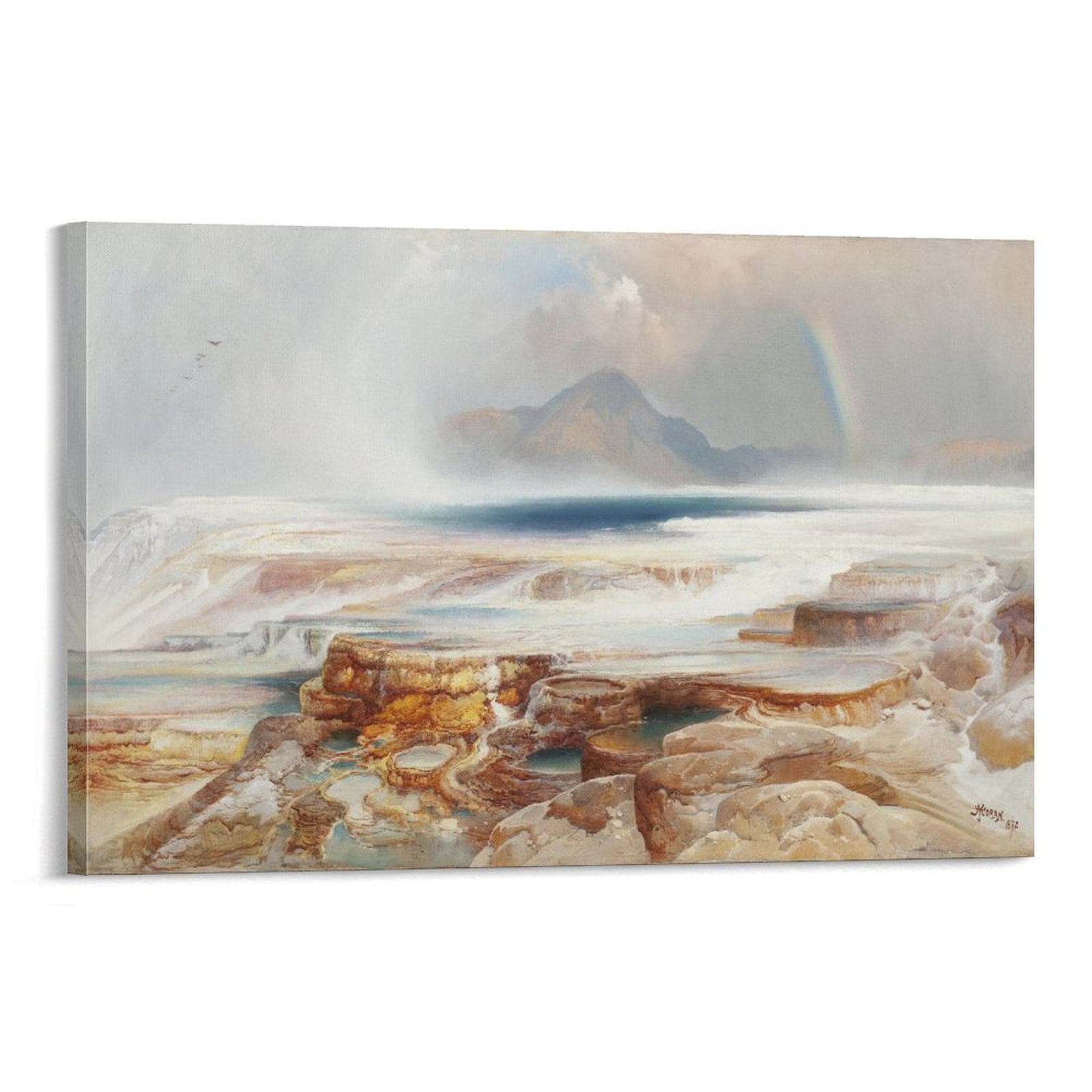 Hot Springs of By Thomas Moran Art Prints Paintings Canvas Poster Art ...