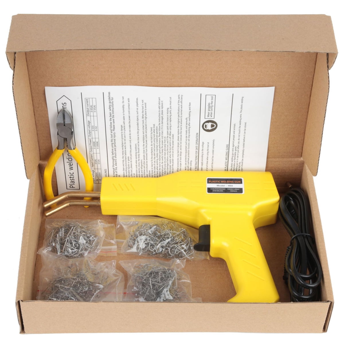 Hot Stapler Plastic Repair Kit, Ergonomically Designed Handle for ...