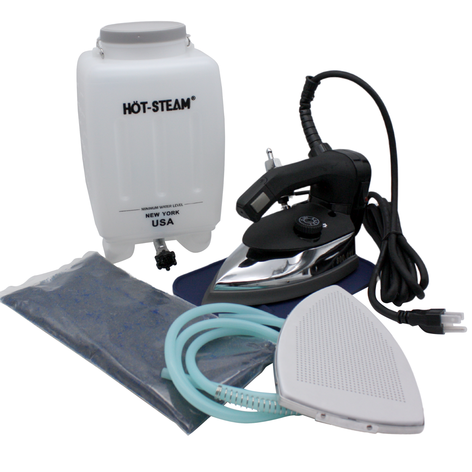 Hot-Steam SGB-650 Gravity Feed Electric Steam Iron Complete Set ...