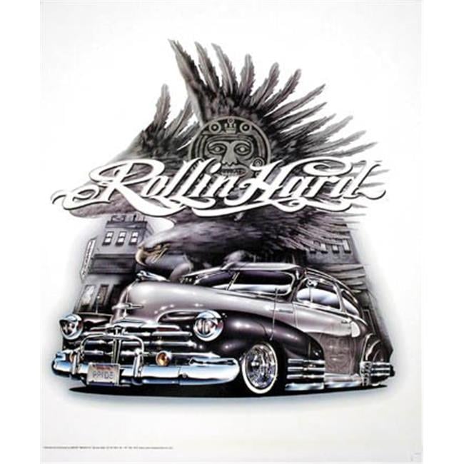 Hot Stuff 1088-08x10-LO 8 x 10 in. Rollin Hard Lowrider Poster Print ...