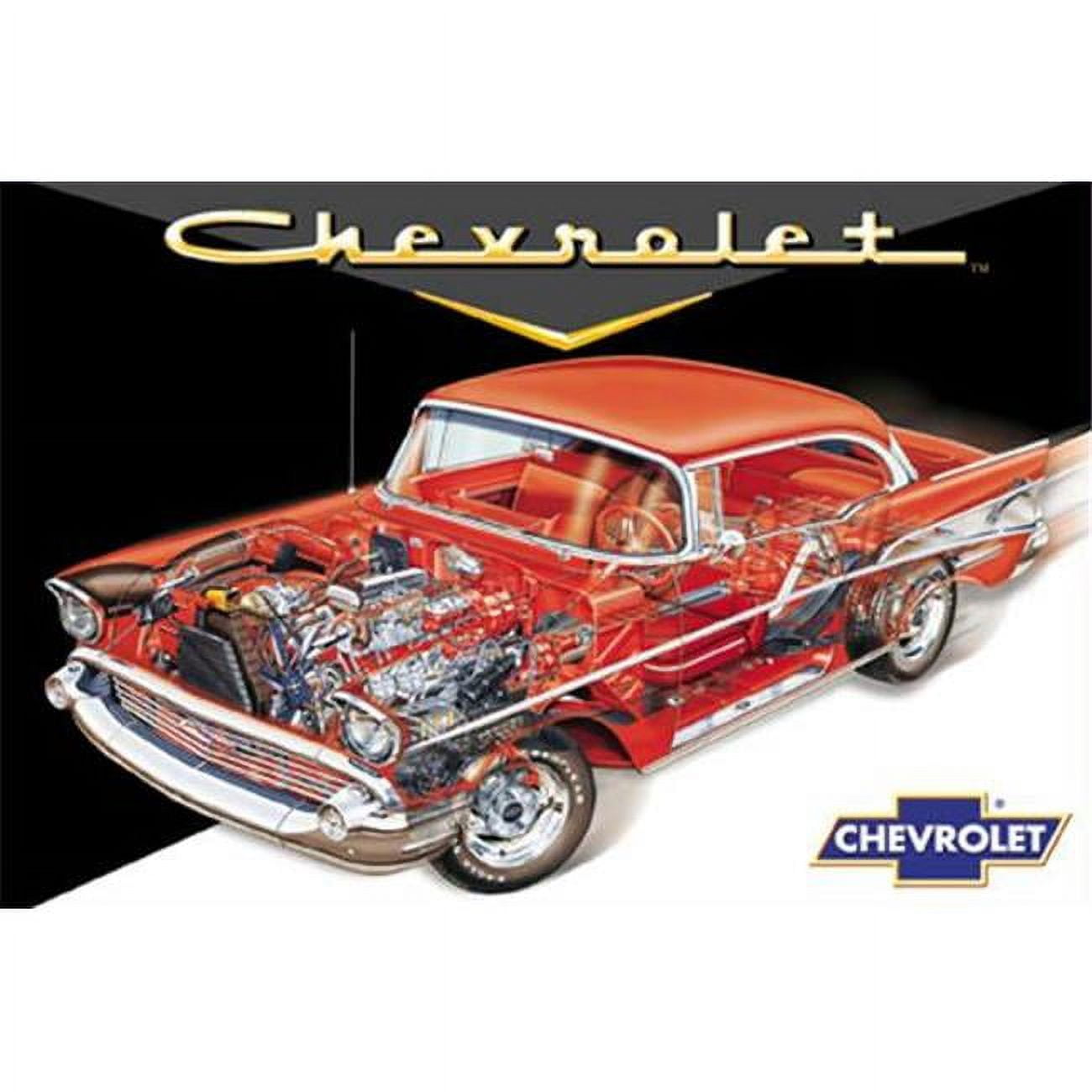 Hot Stuff 1090-24x36-CB Chevy Cutaway Poster - Walmart.com