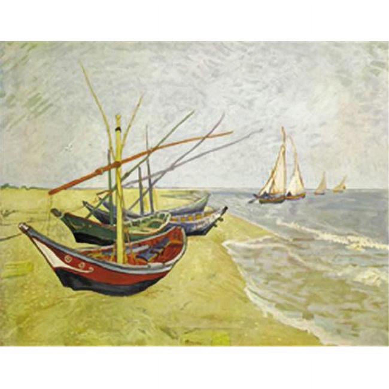 Hot Stuff 2065-16x20-GC Fishing Boats On The Beach At St. Maries Poster ...