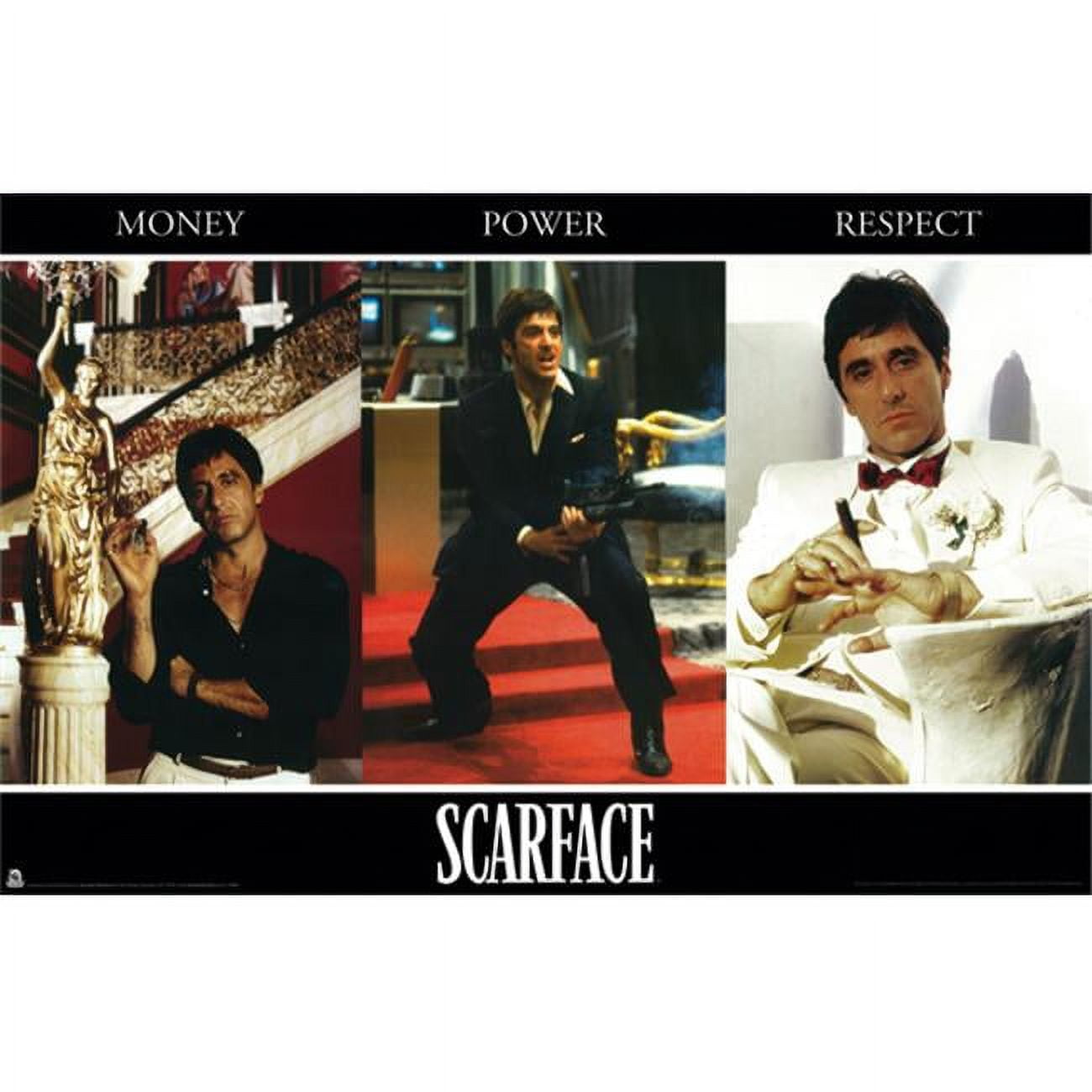 Hot Stuff Enterprise Z162-24x36-NA Scarface Money Power Respect Collage ...