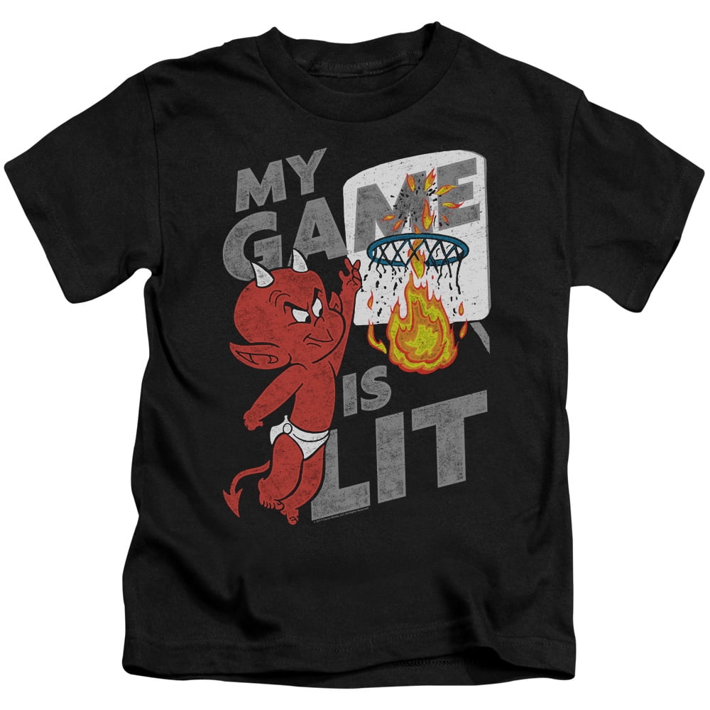 Hot Stuff - Game Is Lit - Juvenile Short Sleeve Shirt - 5/6 - Walmart.com