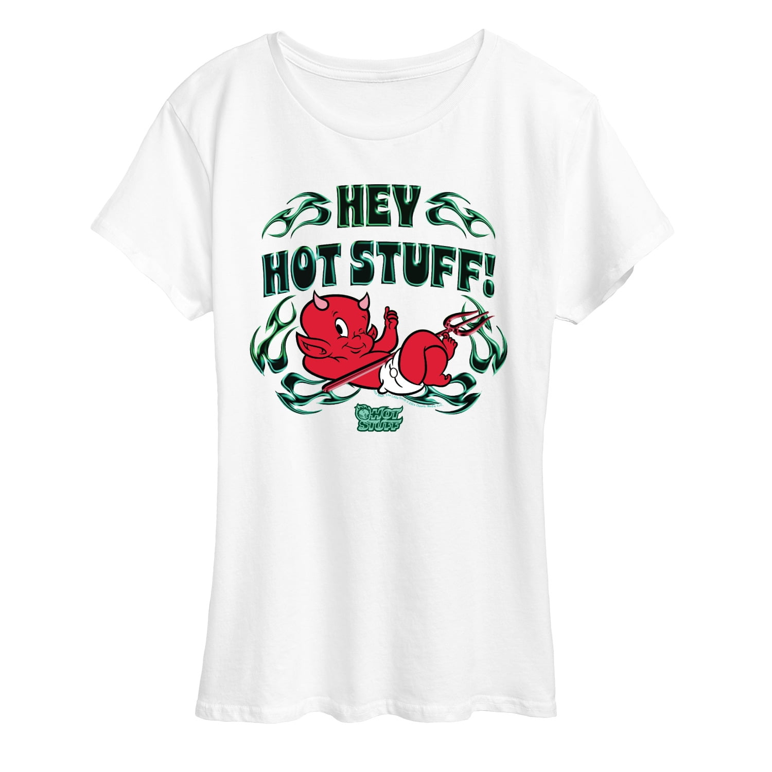 Hot Stuff - Hey Hot Stuff - Women's Short Sleeve Graphic T-Shirt ...
