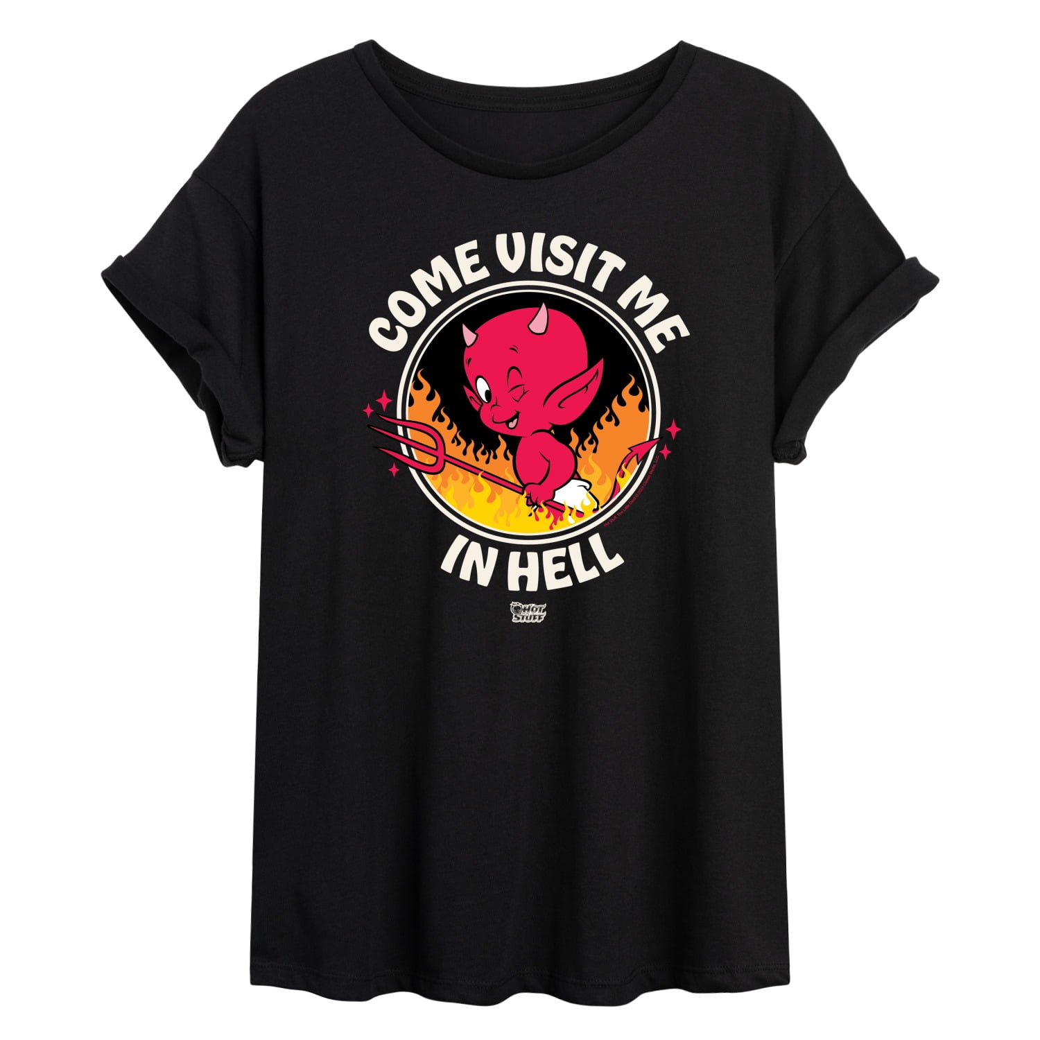 Hot Stuff - Hot Stuff Come Visit Me In Hell - Women's Oversized Graphic ...
