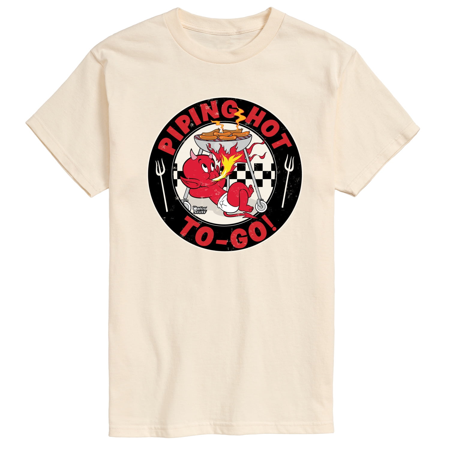 Hot Stuff - Piping Hot To Go - Men's Short Sleeve Graphic T-Shirt ...