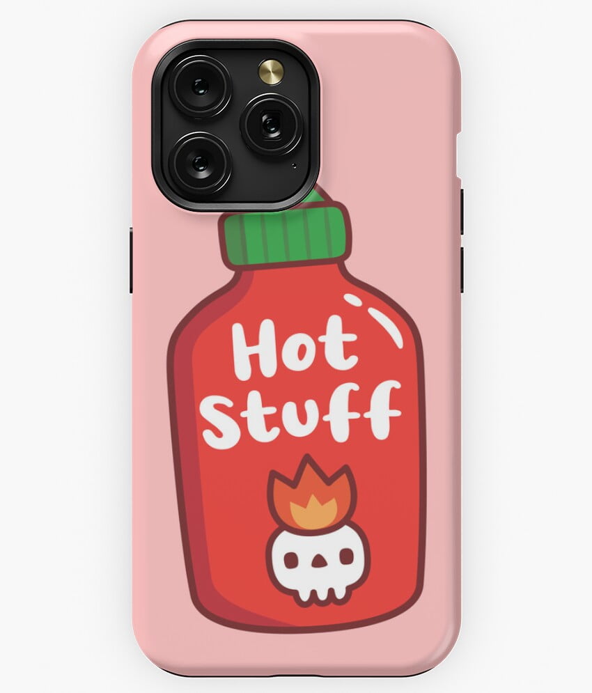 Hot Stuff Skeleton Head On Fire Spicy Chili A8833 Phone Case for iPhone ...