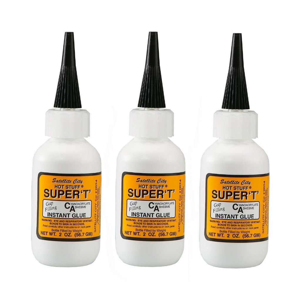Hot Stuff Super T Medium Instant CA Glue, 2oz HST-4 (Pack of 3 ...