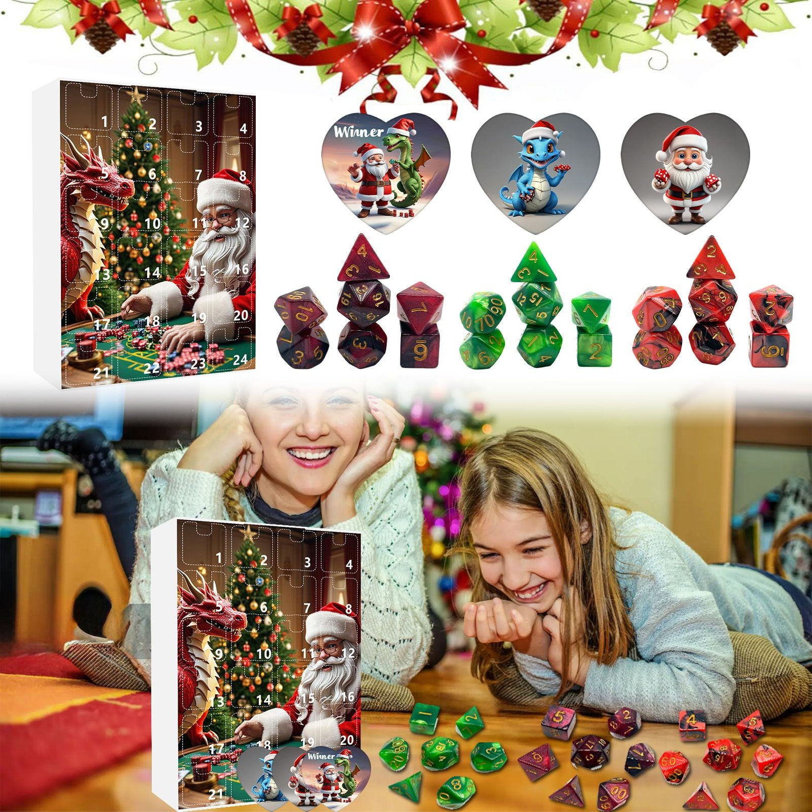 Hot Style! 2024 MTG Advent Calendar Advent Calendar Set Dice Advent ...