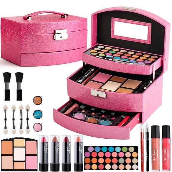 Hot Sugar Makeup Kit for Girls 10-12 | All-in-One Beginner Cosmetic Set ...