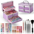 Hot Sugar, Makeup Kit for Teens, Purple, 56pcs with Train Case ...