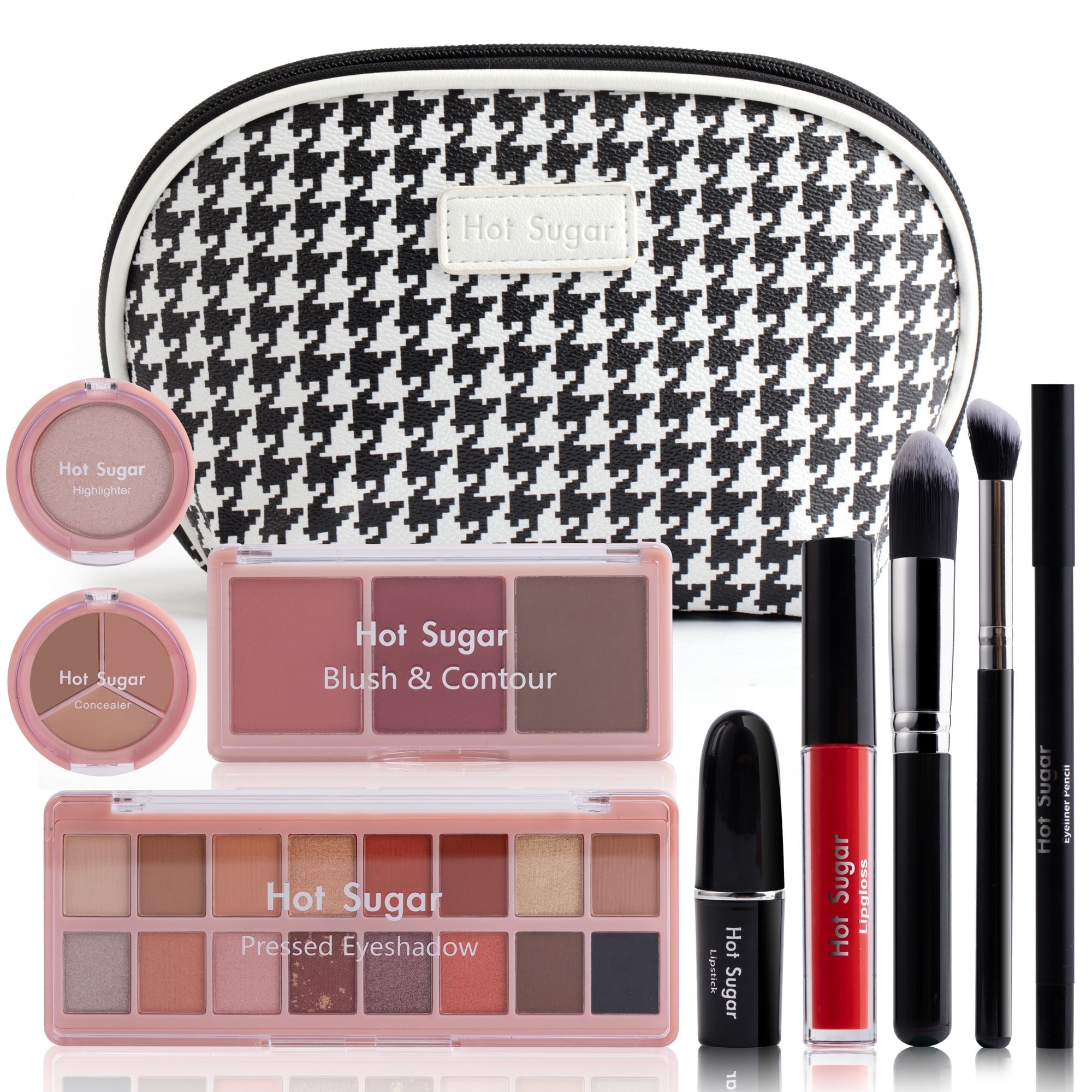 Hot Sugar, Travel Makeup Kit, 16-color Eyeshadow Palette, Black ...