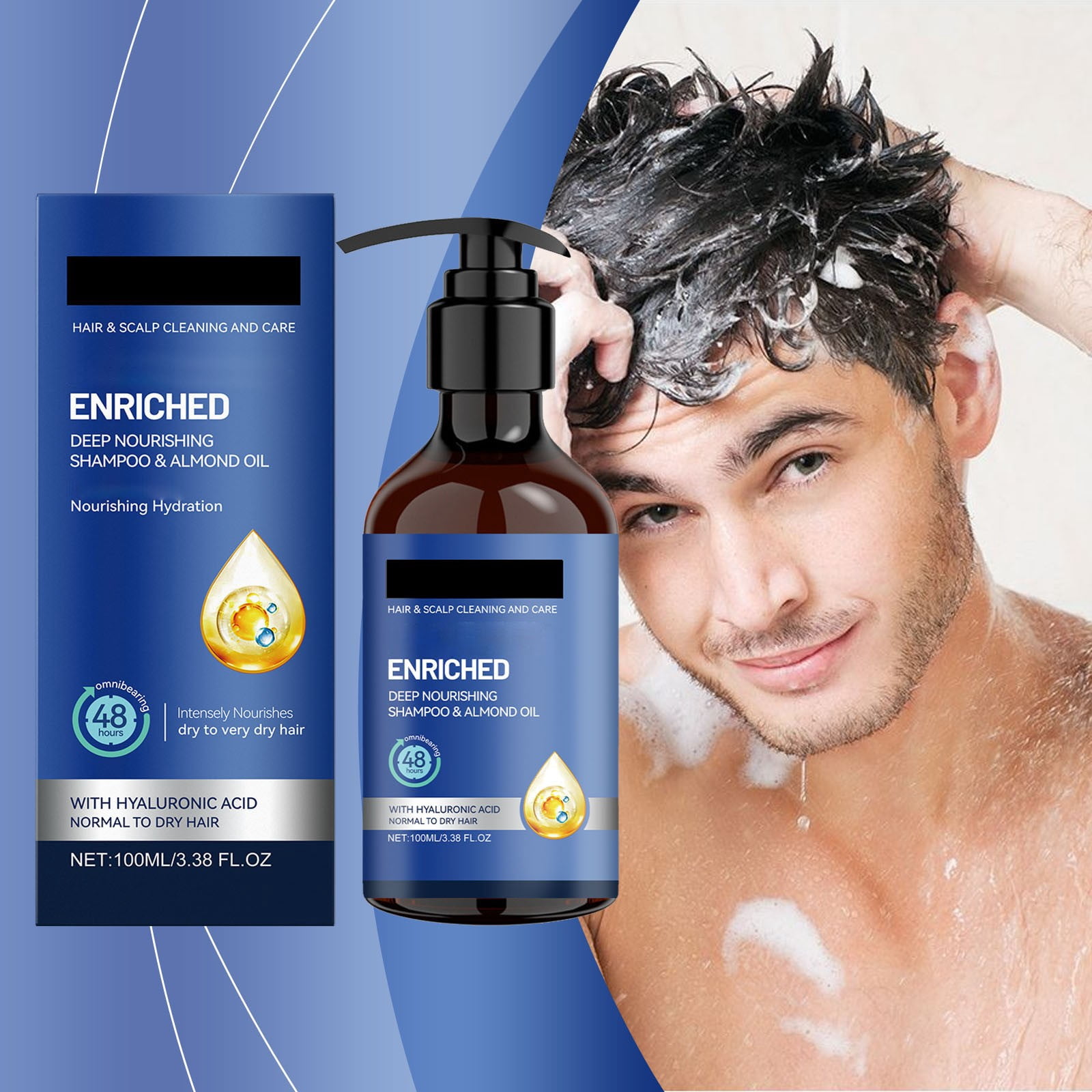 Hot Summer Sale,Men's Shampoo Fresh & Clean, Oil Moisturizing ...
