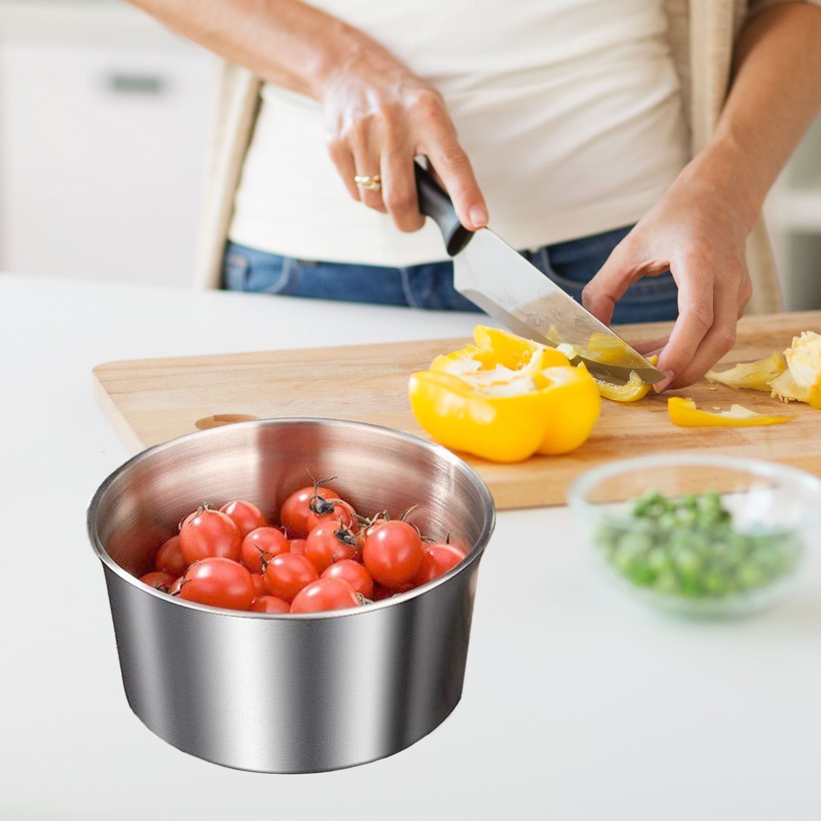 Hot Summer Sale, Topliu Stainless Steel Salad Bowl, Salad Keeper with ...